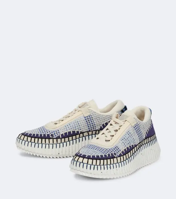 Chloé Nama Mesh Sneakers - Blue