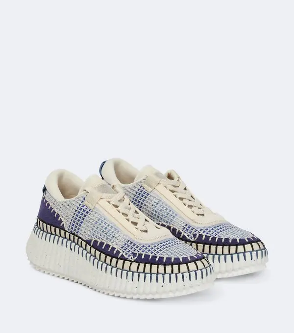 Chloé Nama Mesh Sneakers - Blue