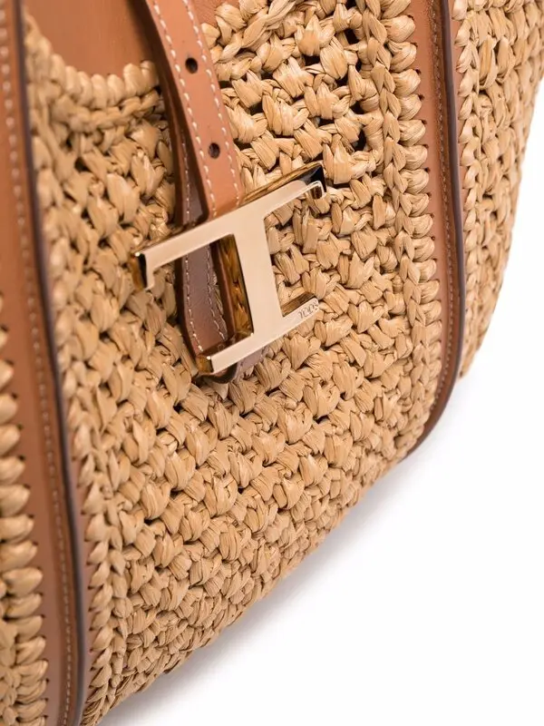 TOD'S Raffia Tote Bag