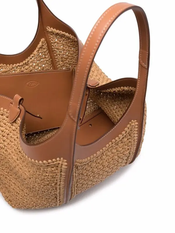 TOD'S Raffia Tote Bag