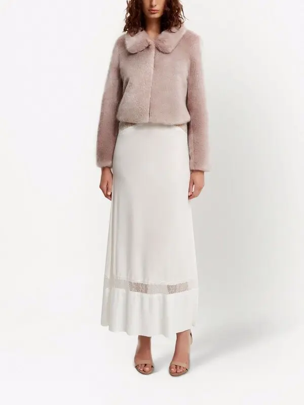 UNREAL FUR Tirage Cropped Faux Fur Jacket - Pink