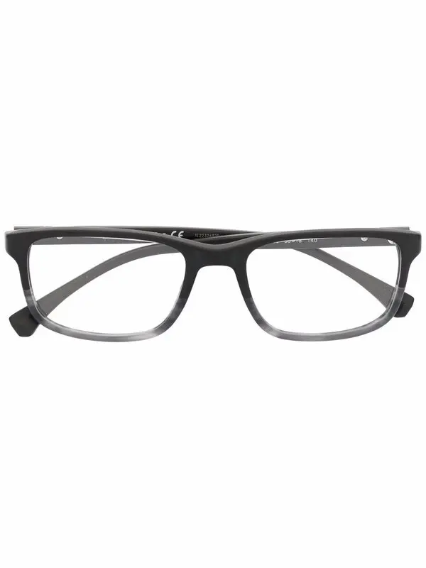 Emporio Armani Rectangle-frame Glasses - Grey