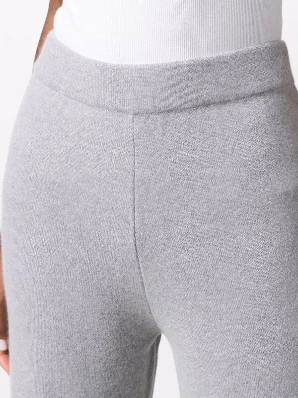 PAULA Wide-leg Cashmere Trousers - Grey