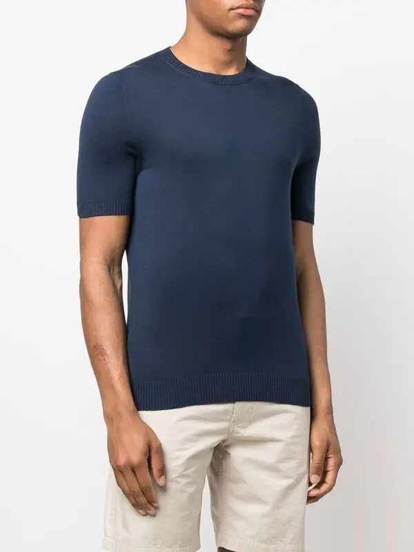 Malo Short-sleeve Fitted Knit Top