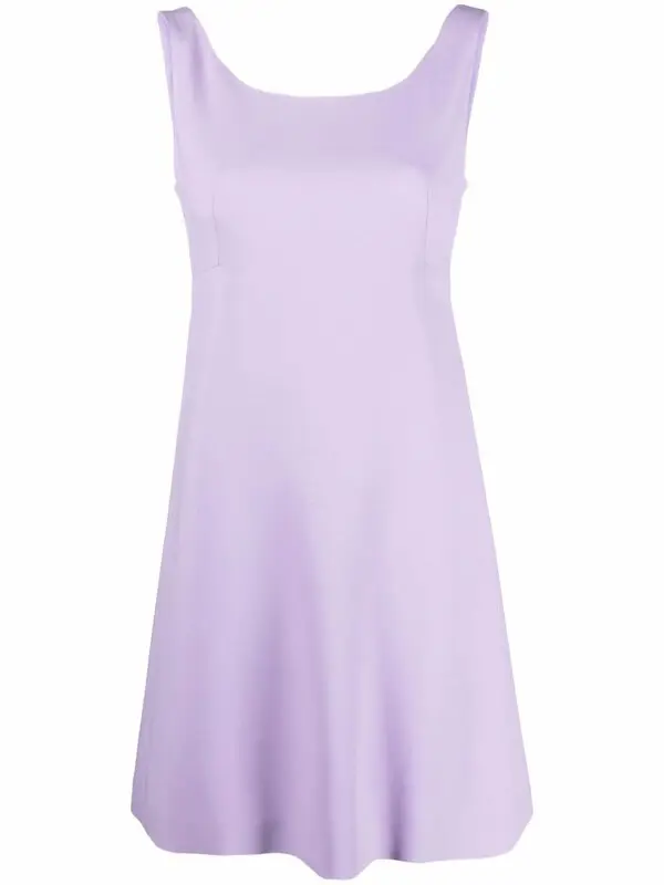 Moschino Heart-button Pleated Mini Dress