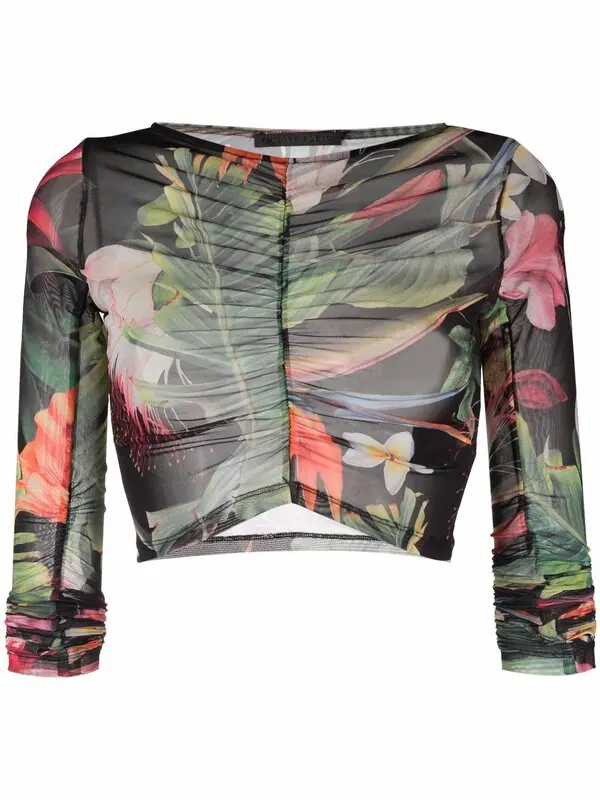 Philipp Plein Flowers Long-sleeve Top