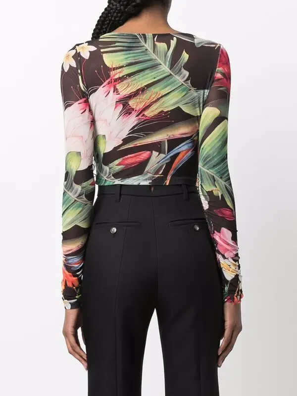 Philipp Plein Flowers Long-sleeve Top