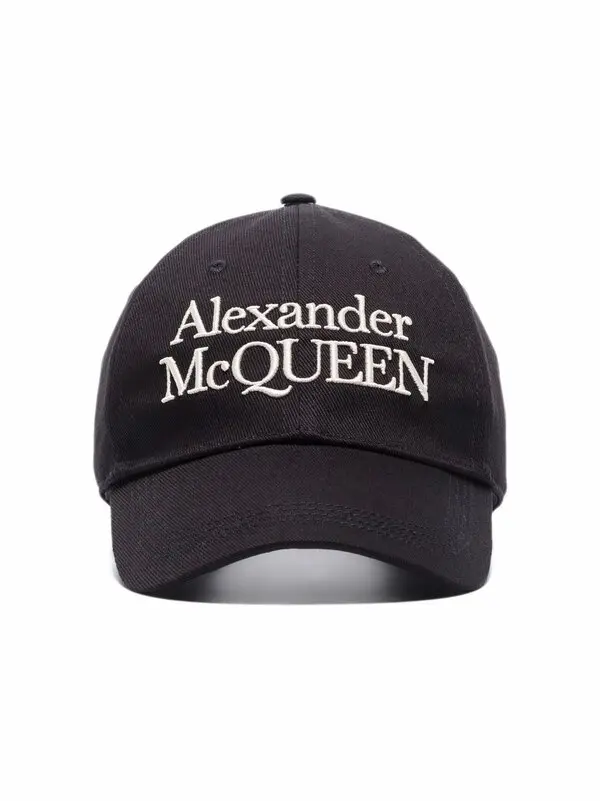 Alexander McQueen Logo-embroidered Baseball Cap - Black