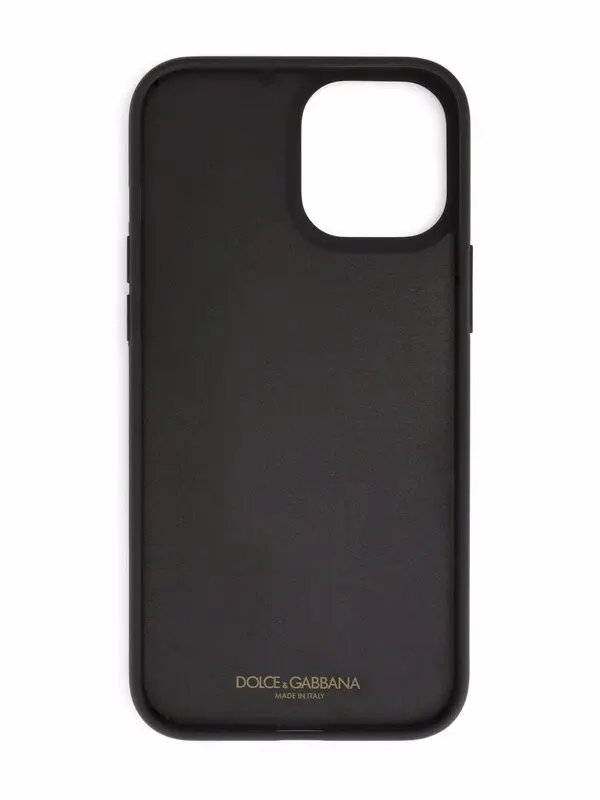Dolce & Gabbana Abstract Print Iphone Case - Black