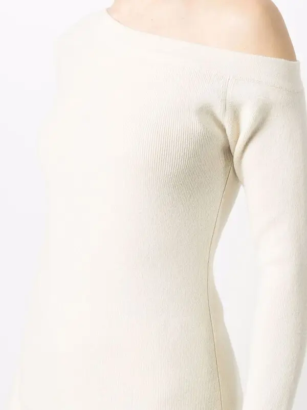 PAULA One-shoulder Cashmere Jumper - Neutrals