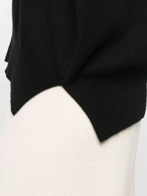 PAULA V-neck Cashmere Jumper - Black