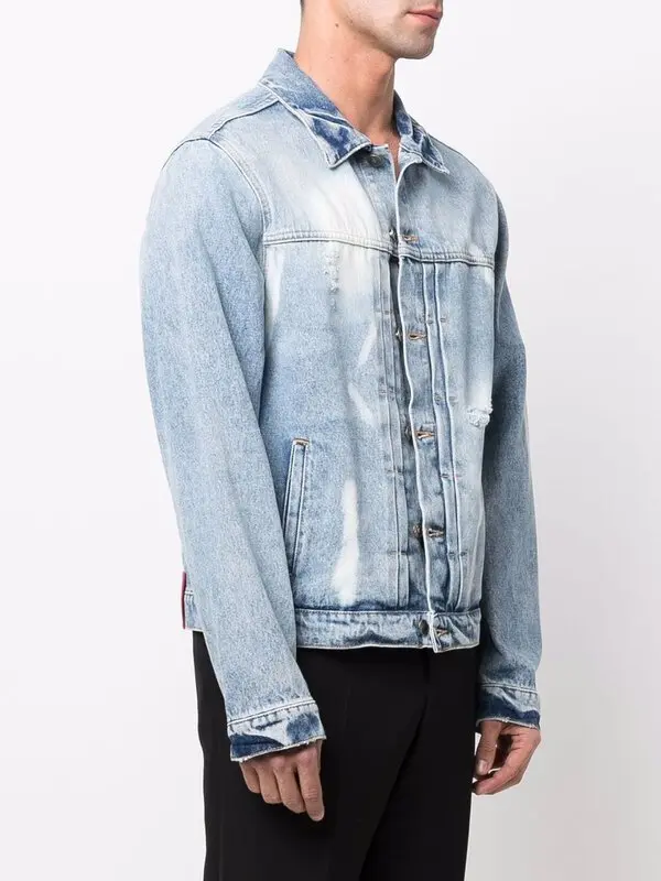 424 Bleached Denim Trucker Jacket