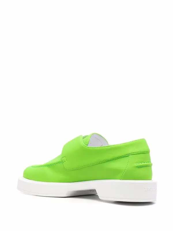 LE SILLA Slip-on Leather Loafers - Green