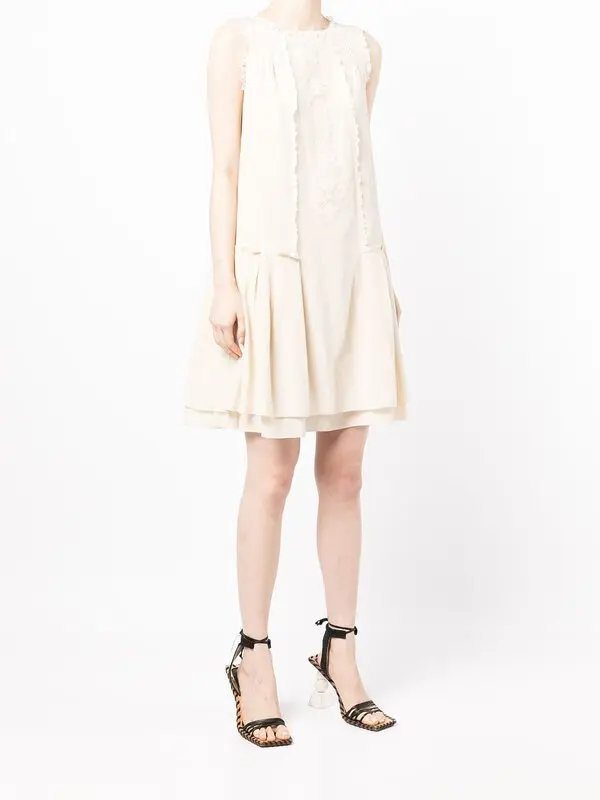 Shiatzy Chen Silk Lace Panelled Dress