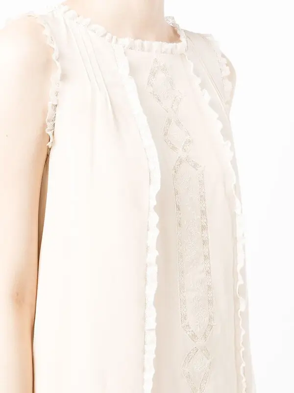 Shiatzy Chen Silk Lace Panelled Dress
