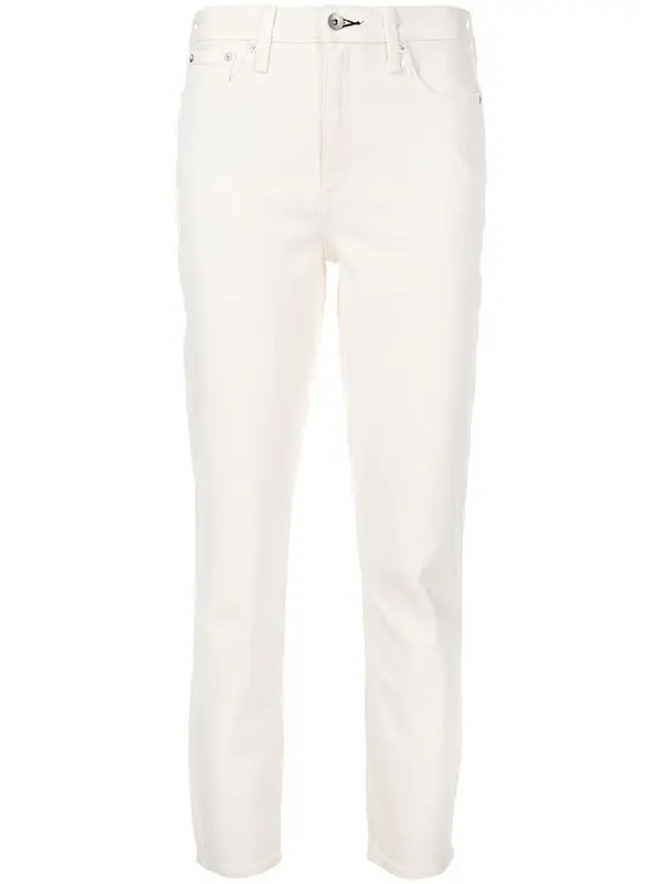 Rag & Bone Nina High-rise Cigarette Jeans - White