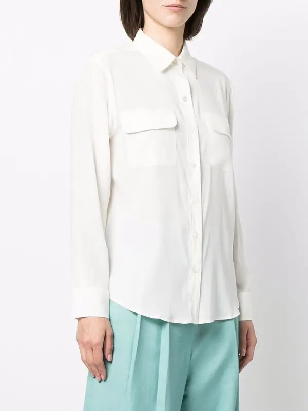 PAULA Stretch-silk Shirt