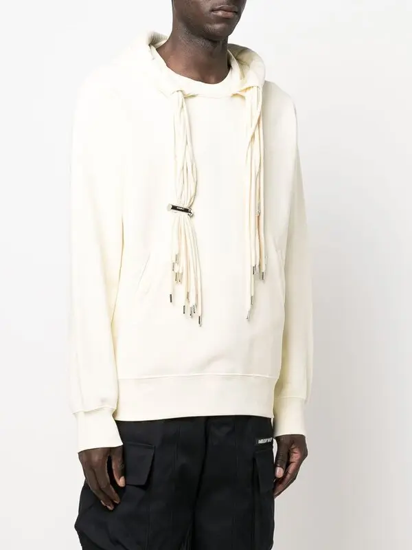 AMBUSH Long-sleeve Hoodie With Multi-cord Detail - Neutrals