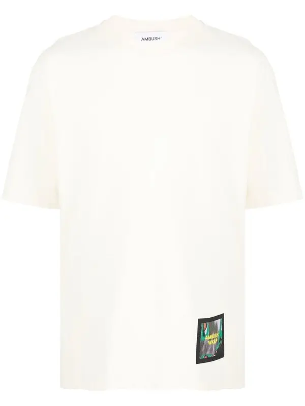 AMBUSH Wksp Logo-patch T-shirt - Neutrals