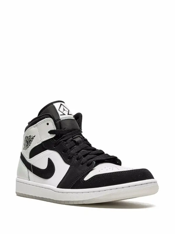 JORDAN Air 1 Mid Se Diamond Sneakers - Black