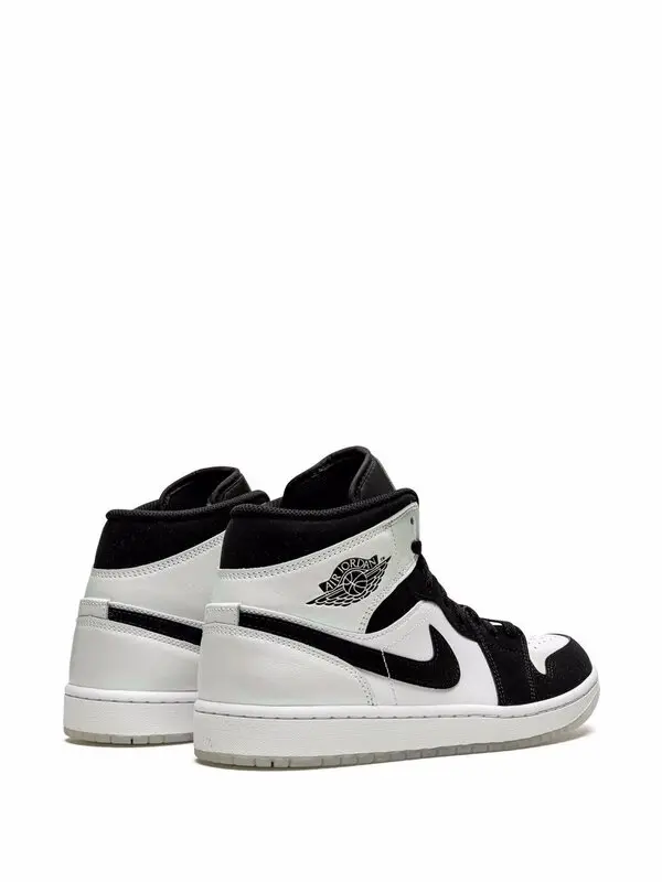 JORDAN Air 1 Mid Se Diamond Sneakers - Black