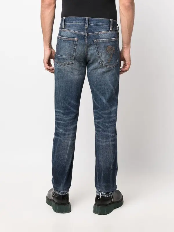 Palm Angels Slim-fit Straight-leg Jeans