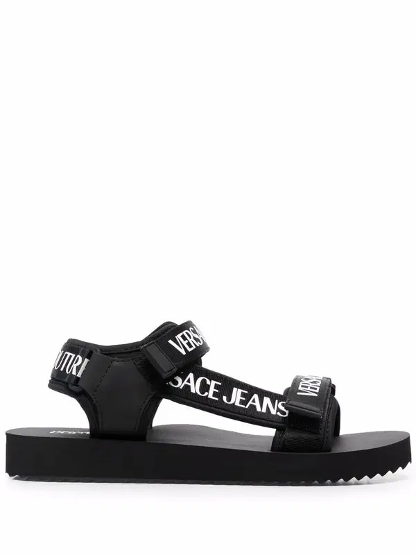 Versace Logo-print Open-toe Sandals
