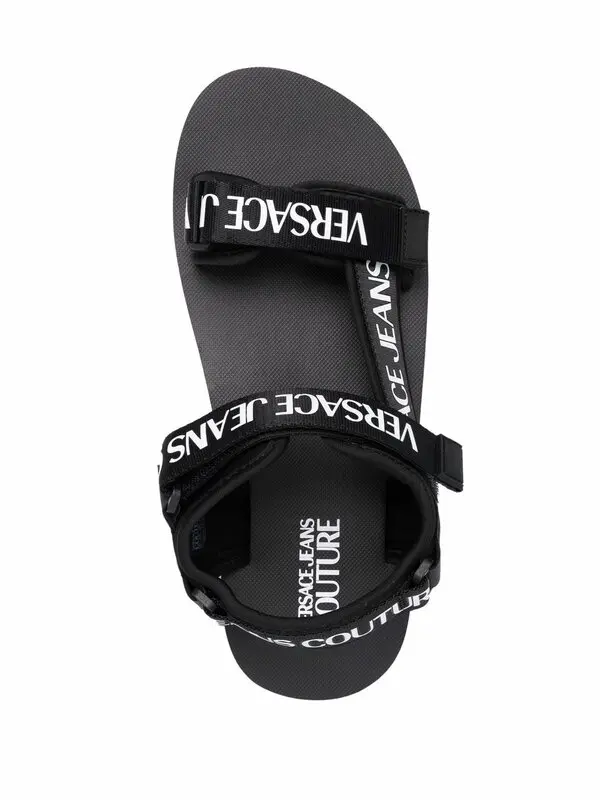 Versace Logo-print Open-toe Sandals