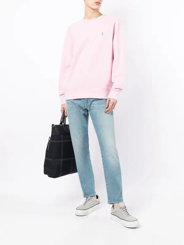 Polo Ralph Lauren Embroidered-logo Sweatshirt - Pink