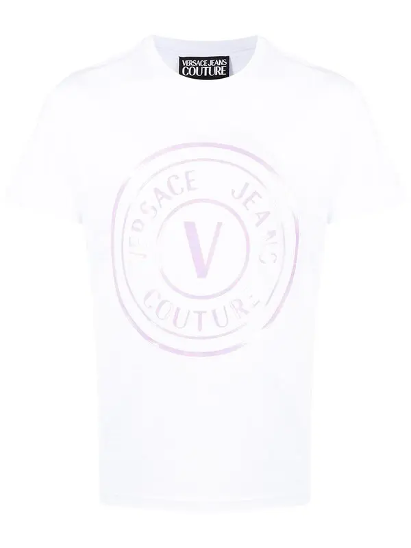 Versace Logo-print Crew-neck T-shirt - White