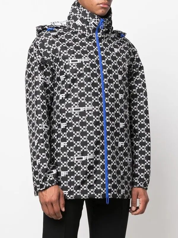Off-White All-over Logo Windbreaker