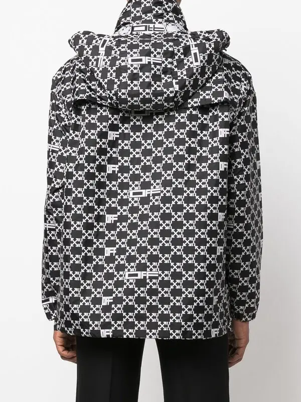 Off-White All-over Logo Windbreaker