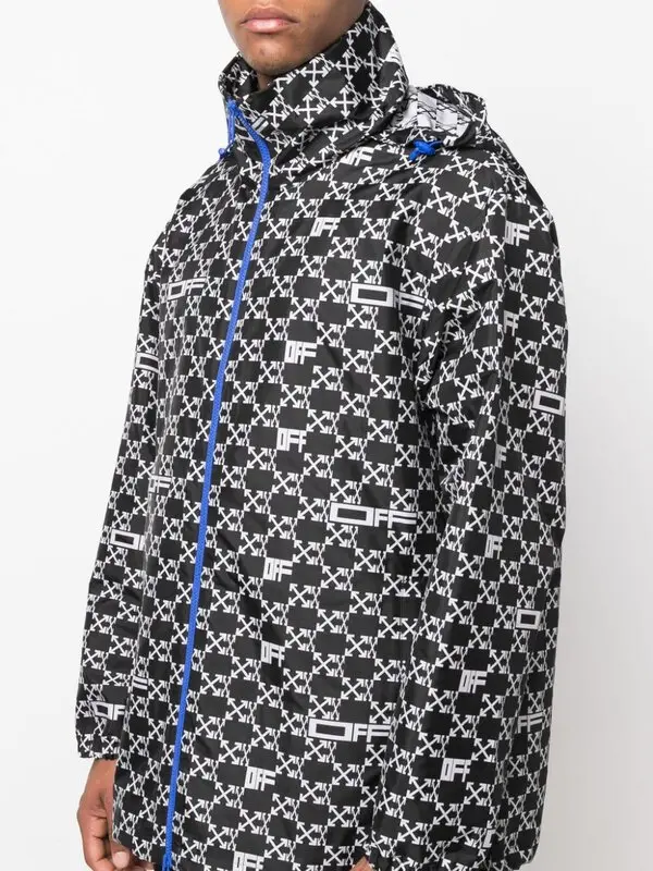 Off-White All-over Logo Windbreaker