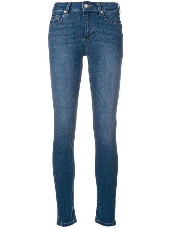 Liu Jo Slim Fit Jeans With Contrast Stitching - Blue
