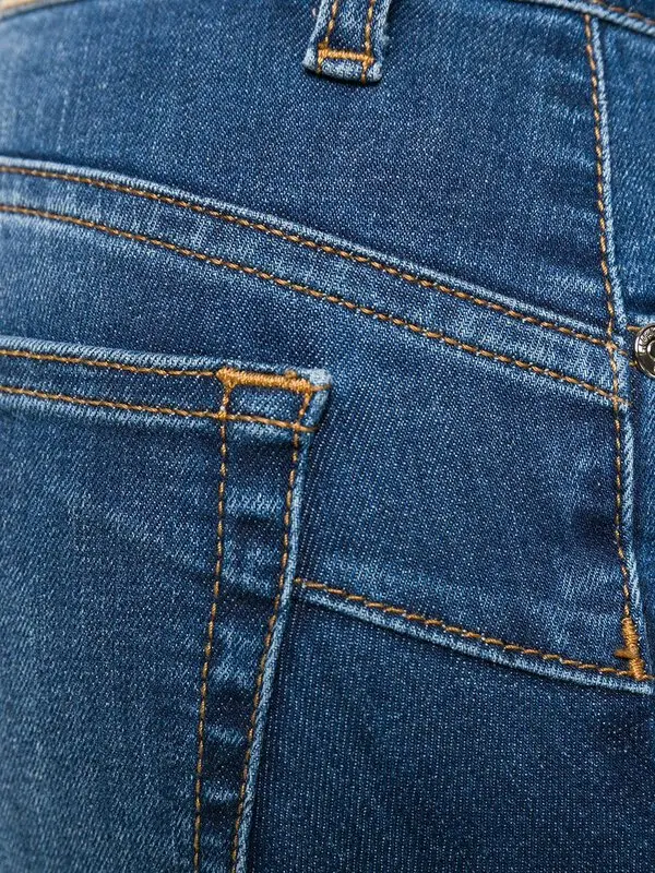 Liu Jo Slim Fit Jeans With Contrast Stitching - Blue
