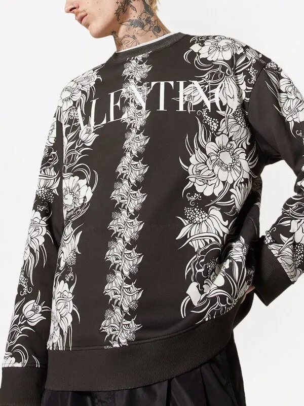 Valentino Garavani Logo-print Long-sleeve Sweatshirt