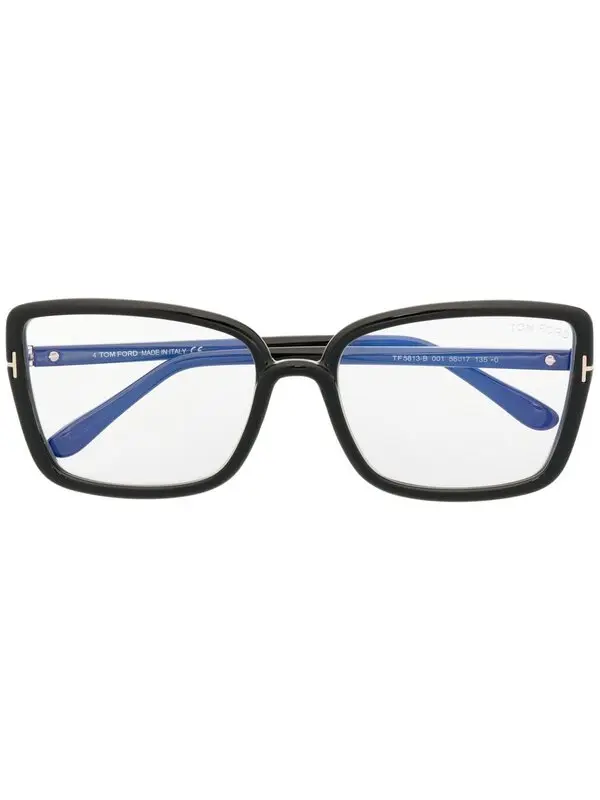 TOM FORD Square Cat-eye Optical Glasses - Black