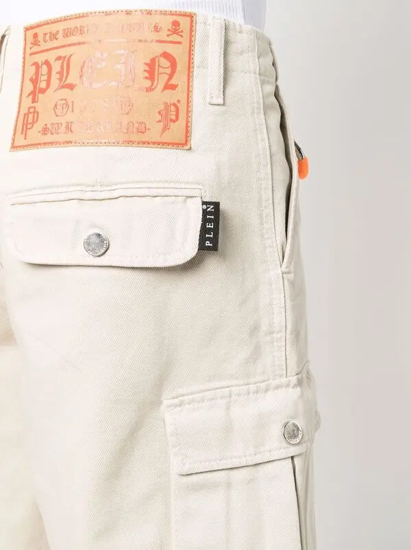 Philipp Plein Wide-leg Cargo Shorts