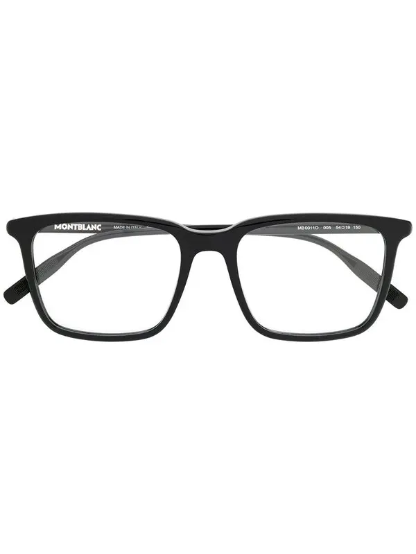 Montblanc Rectangle Eyeglasses - Black