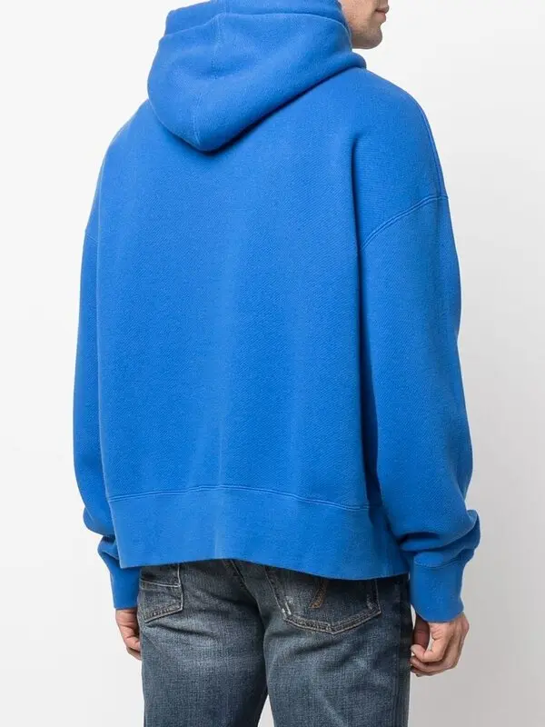 Palm Angels Leopard Drawstring Hoodie