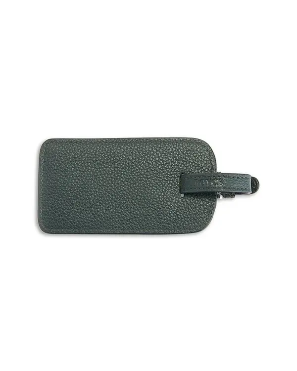 ROYCE NEW YORK Leather Luggage Tag - Dark Green