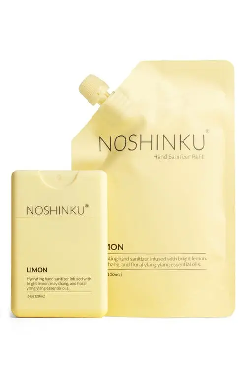 NOSHINKU Rejuvenating Hand Sanitizer & Refill Set - Yellow