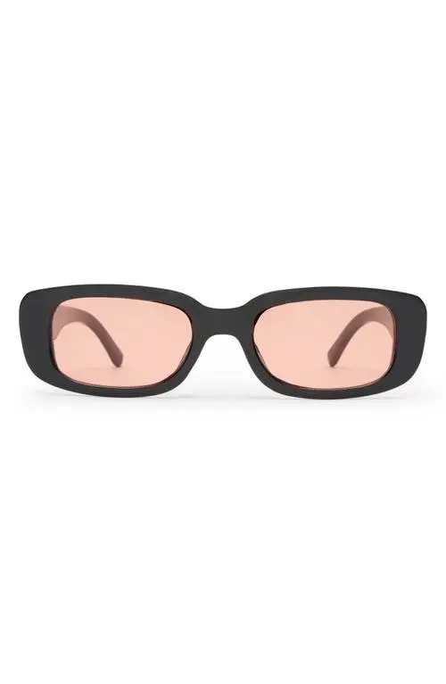 AIRE Ceres 51mm Rectangular Sunglasses - Black/cinnamon Tint