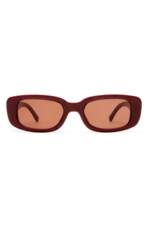 AIRE Ceres 51mm Rectangular Sunglasses - Burgundy/burgundy Mono