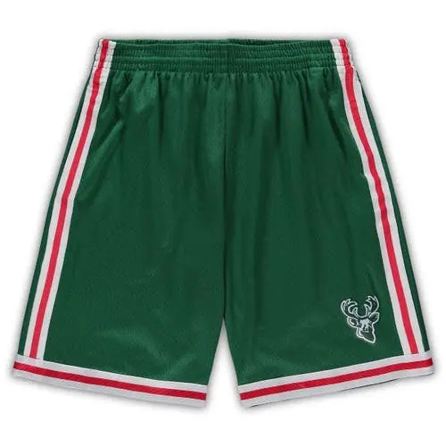 Mitchell & Ness Milwaukee Bucks Hardwood Classics Team Swingman Shorts - Green