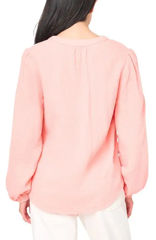 GIBSONLOOK Cotton Gauze Blouse - Peach