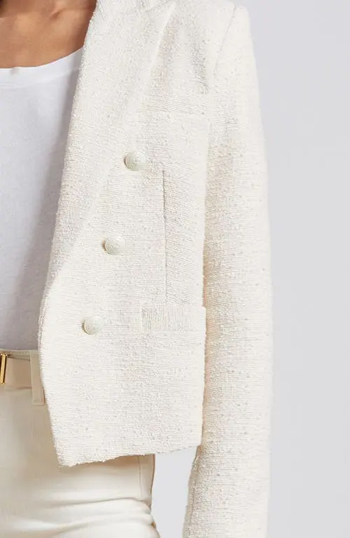 L'Agence Brooke Double Breasted Blazer - Ecru