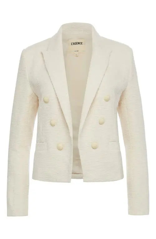 L'Agence Brooke Double Breasted Blazer - Ecru