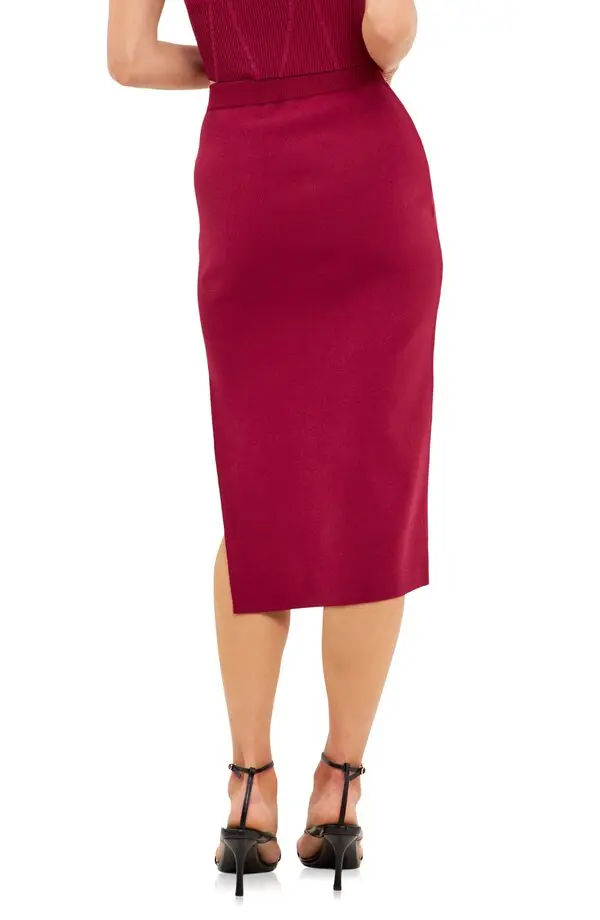 Endless Rose Side Slit Midi Skirt