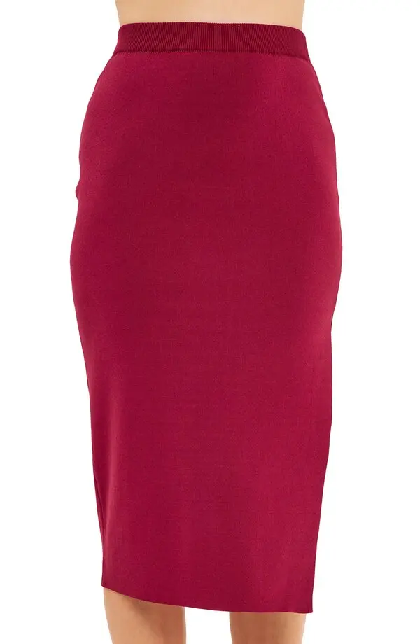 Endless Rose Side Slit Midi Skirt